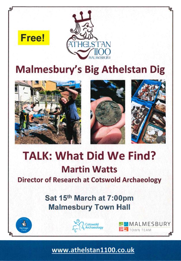 Malmesbury Town Council - Athelstan 1100 - Malmesbury's Big Dig- Talk ...